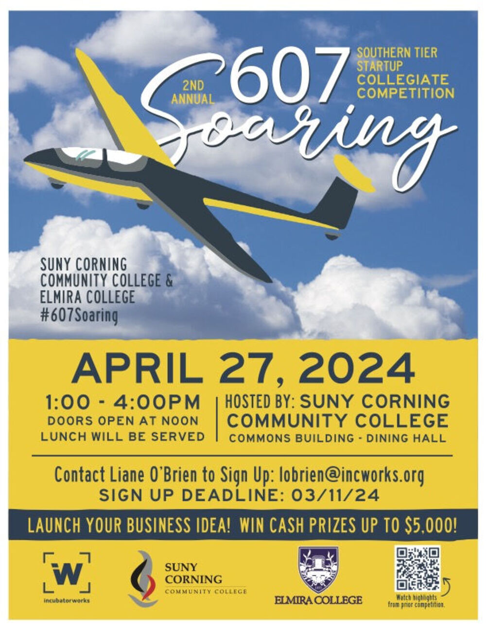 607 Soaring Southern Tier Startup Collegiate Competition | April 27 ...